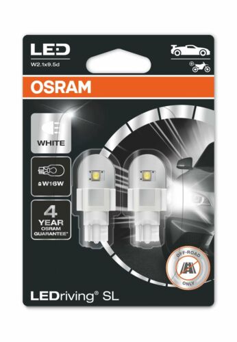 Osram LEDriving SL 921DWP LED Glassockel 12V 16W W16W W2,1X9,5D 2er Set | pr-720461